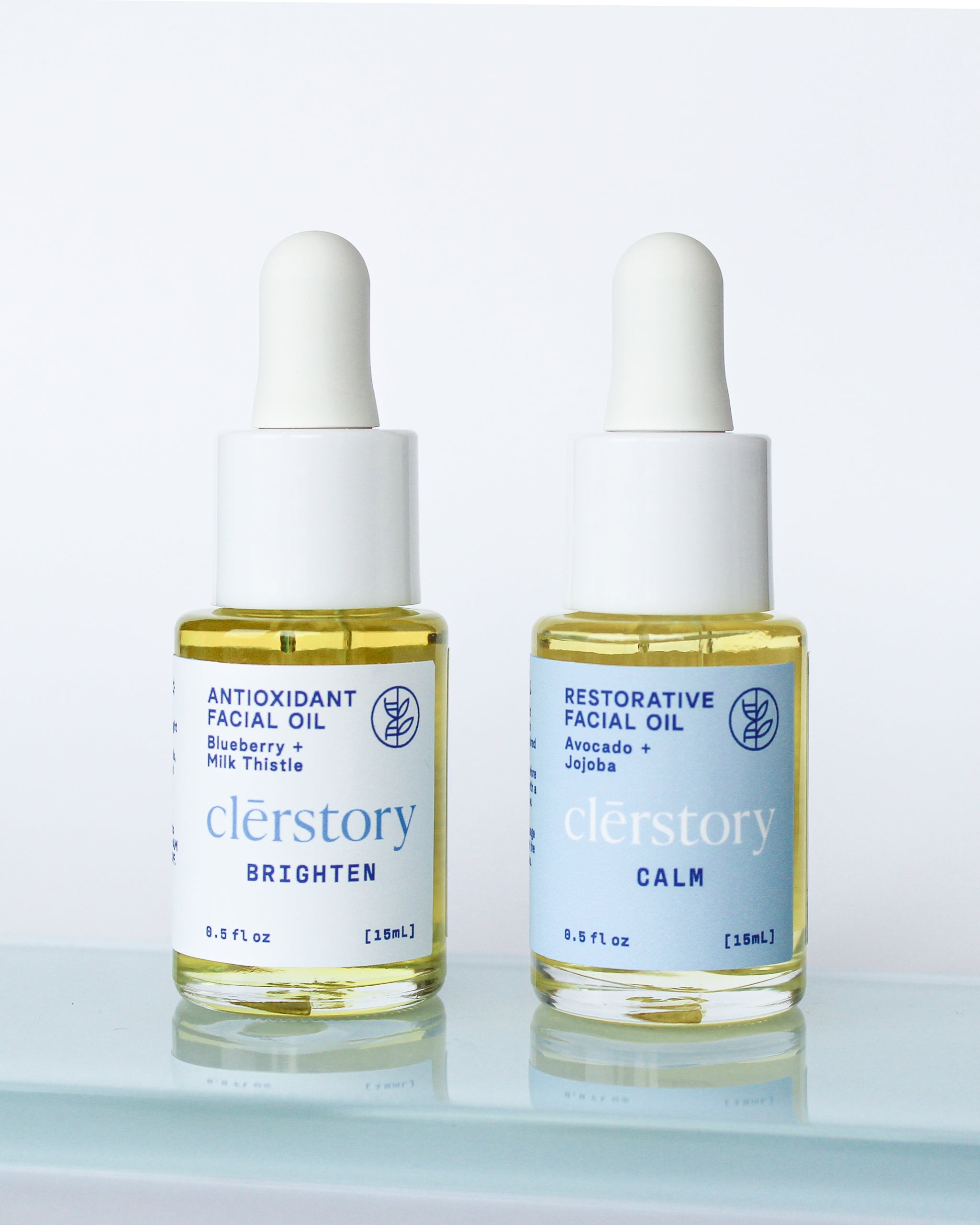 Brighten + Calm Facial Oil Duo – clerstory